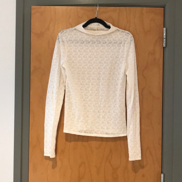rag & bone | Tops | White Rag Bone Long Sleeve Top | Poshmark